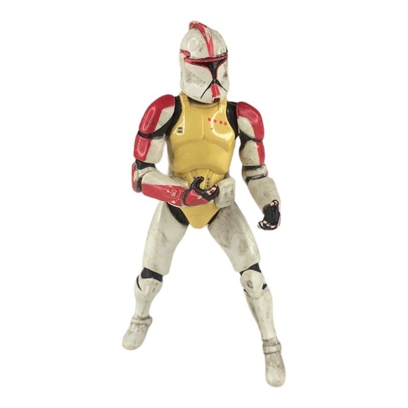 Hasbro | Toys | Star Wars Red Clone Trooper Captain 375 Action Figure ...